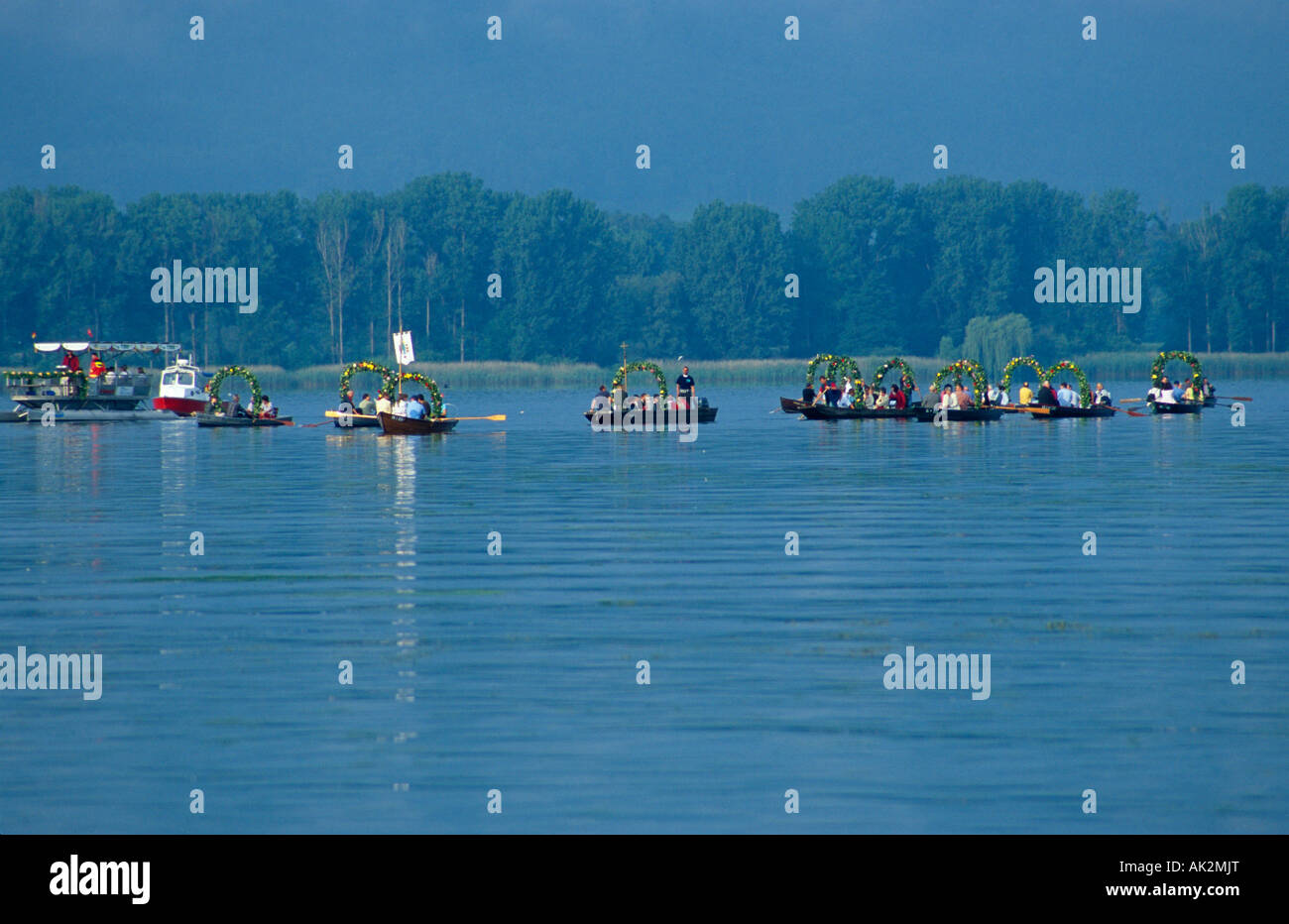 Water procession / Moos Stock Photo - Alamy