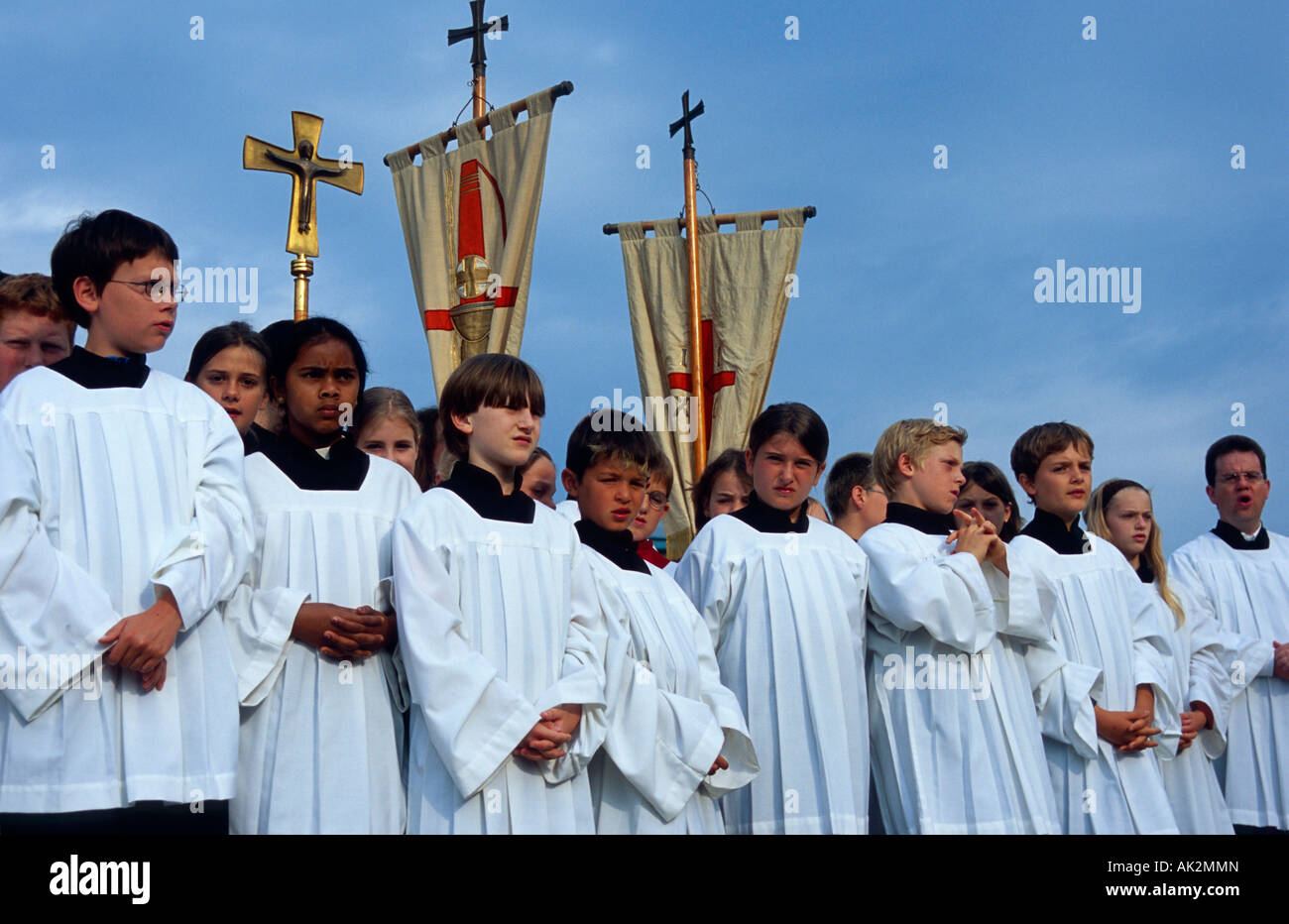 Water procession / Moos Stock Photo - Alamy
