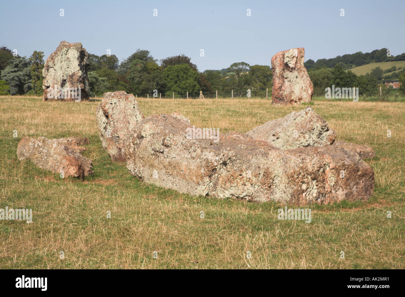 Stanton Drew stone circle Somerset England Stock Photo - Alamy