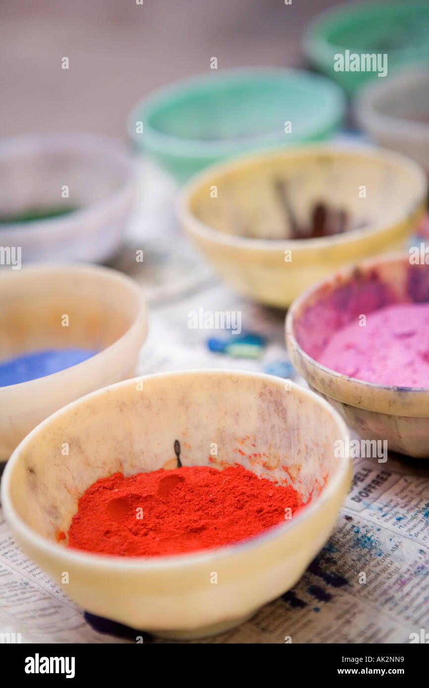 Paint. Marrakesh, Morocco. North Africa Stock Photo - Alamy