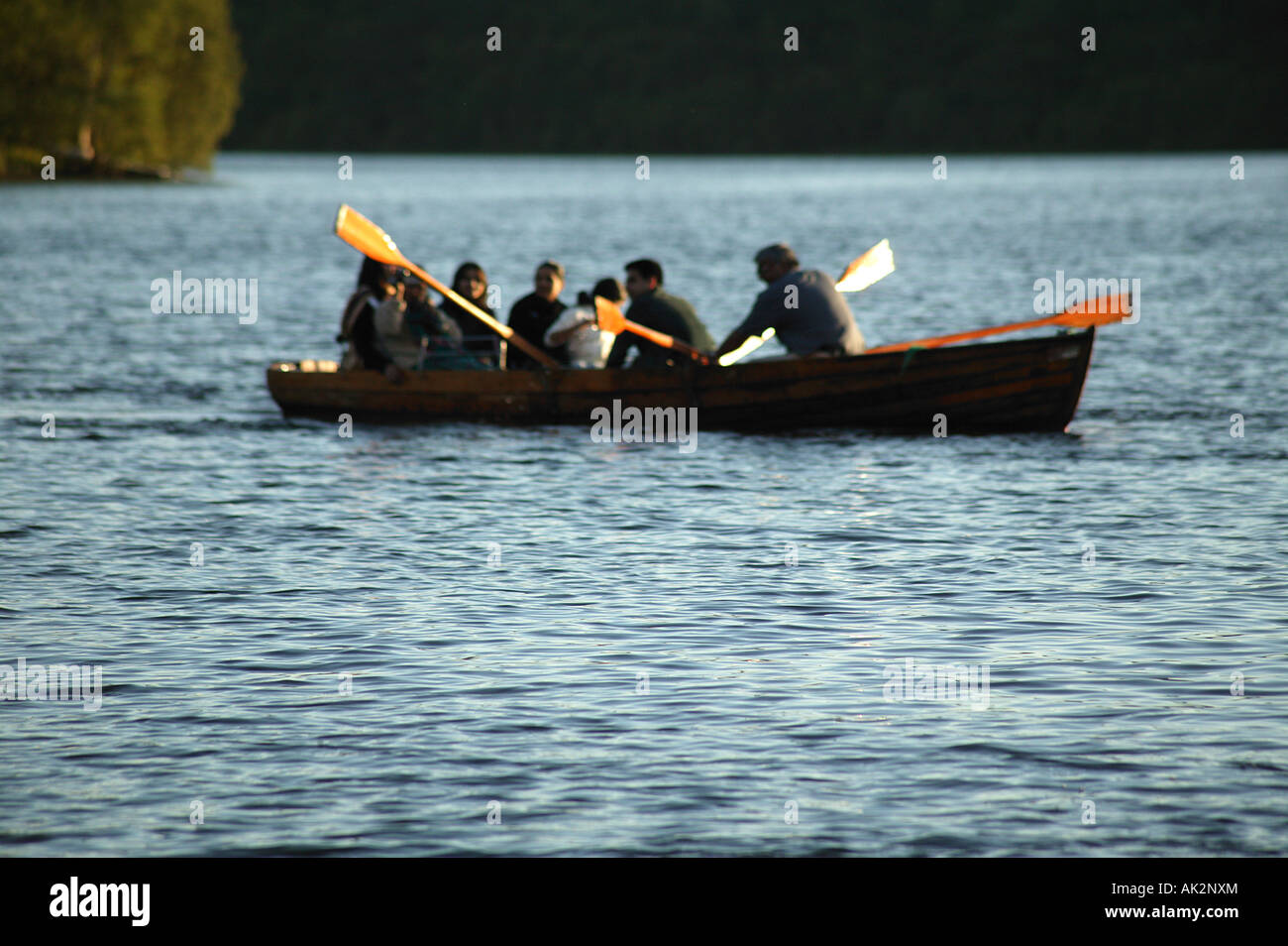 Rowing on Derwent Water Stock Photo - Alamy