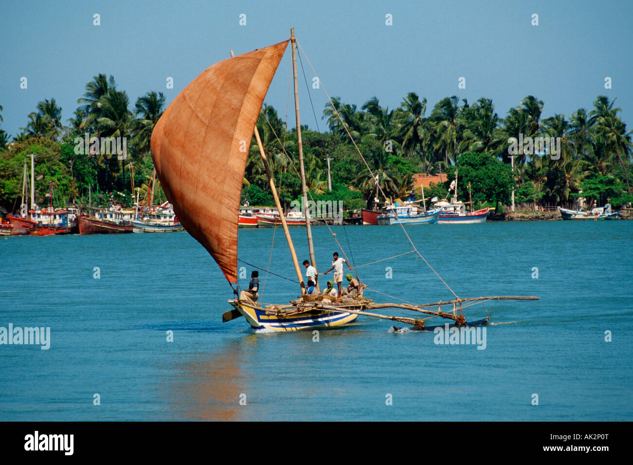 Fishing boat, Negombo Stock Photo - Alamy