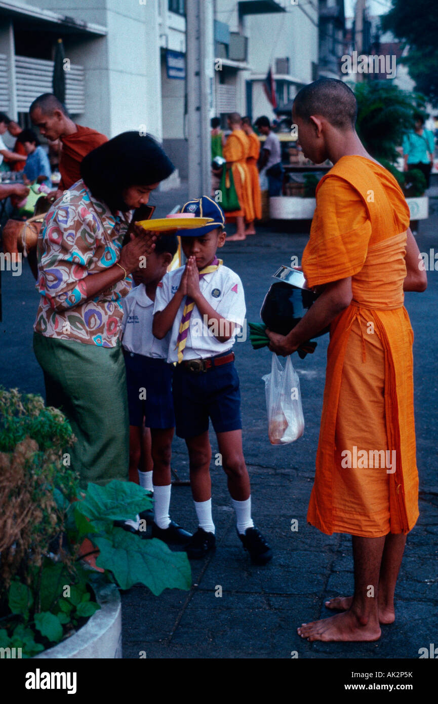 Buddhist monks collecting donations hi-res stock photography and images ...