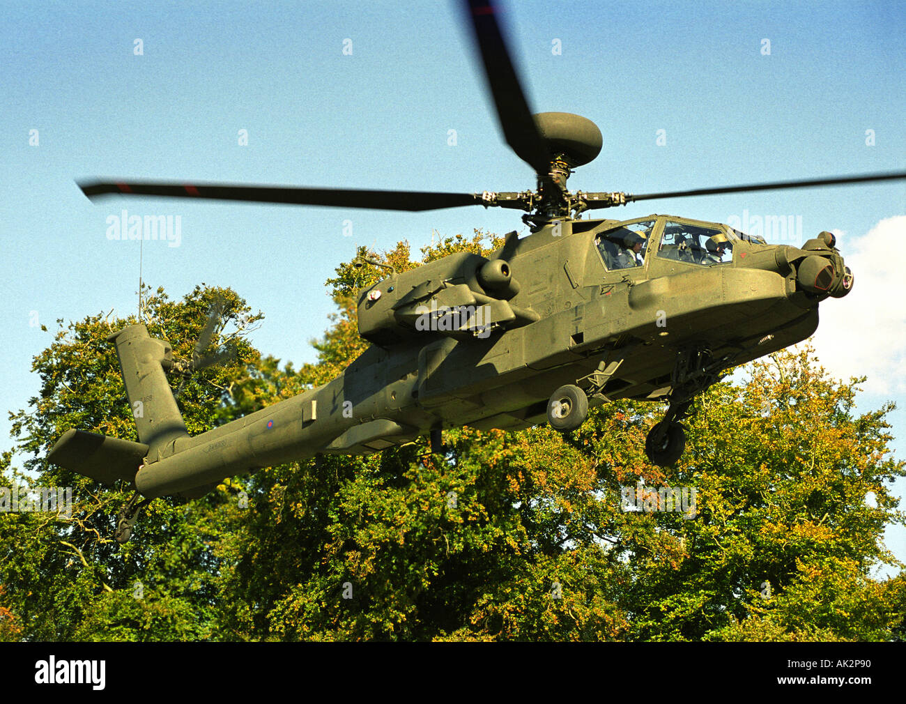 THE FIRST BRITISH APACHE HELICOPTER TAKES OFF FROM LAND COMMAND HQ ...