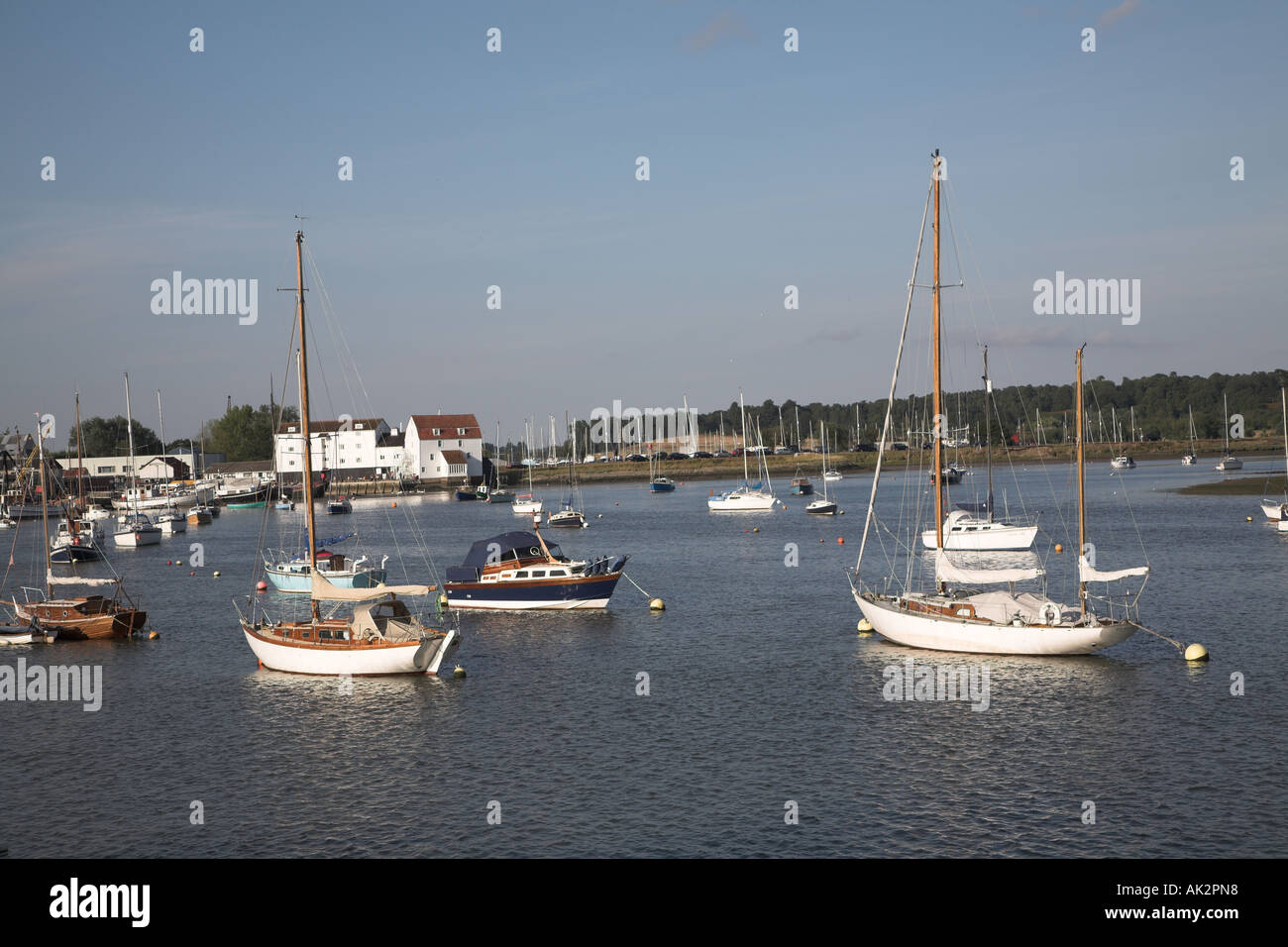 Boats on the River Deben Woodbridge Suffolk England Stock Photo - Alamy