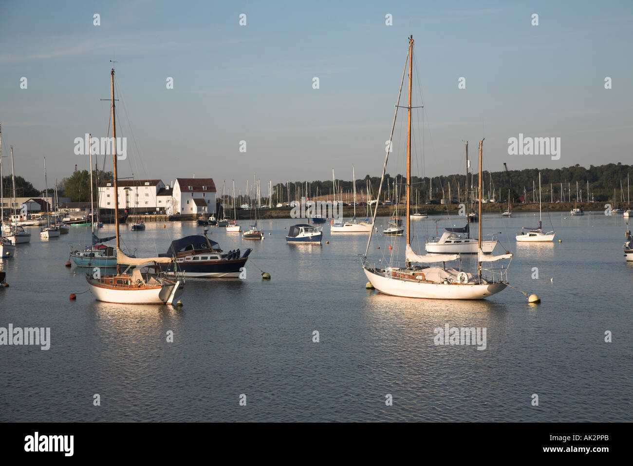 Boats on the River Deben Woodbridge Suffolk England Stock Photo - Alamy
