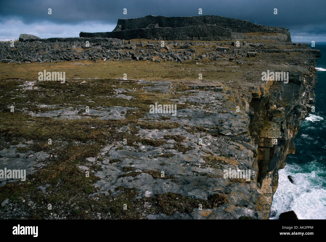 Aran Islands, Inishmore, Dun Aengus, Ireland Stock Photo - Alamy