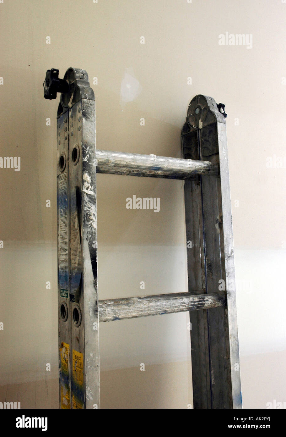 Ladder Against Wall Stock Photo - Alamy