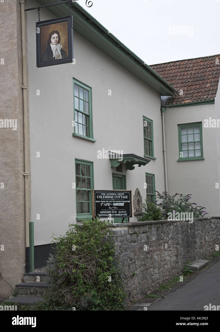 Samuel Taylor Coleridge Cottage, Nether Stowey, Somerset, England Stock ...