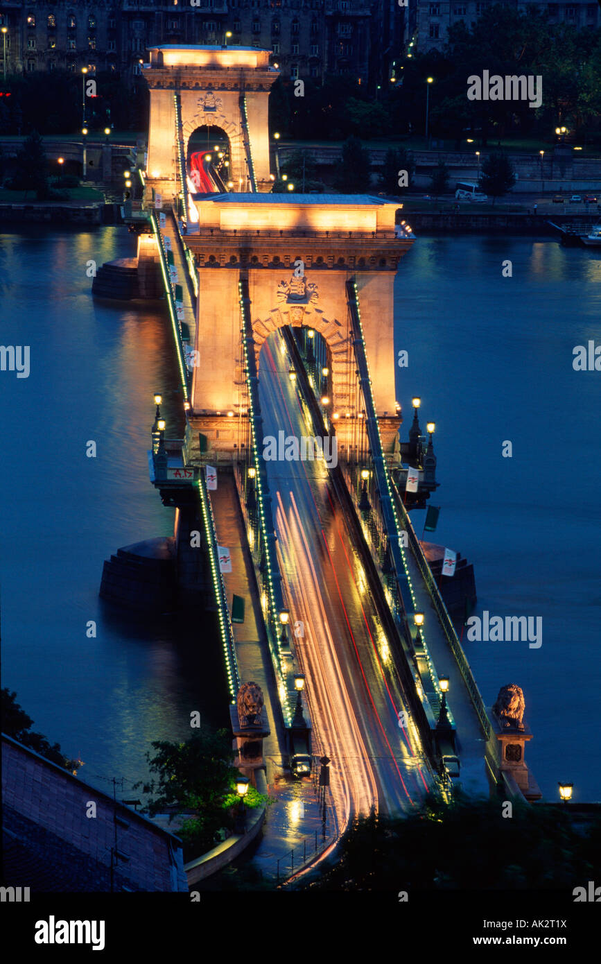 Chain bridge, Budapest Stock Photo - Alamy