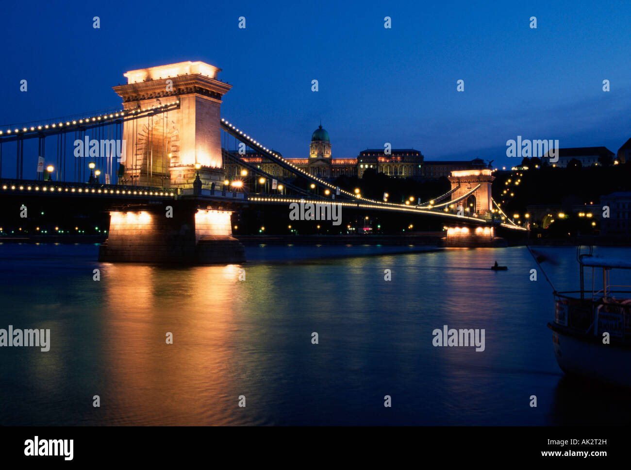 Chain bridge, Budapest Stock Photo - Alamy