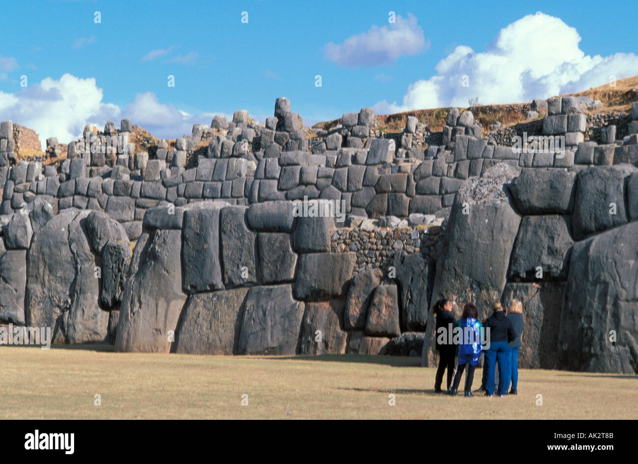 The walls of Sacsayhuaman fortress Peru Stock Photo - Alamy