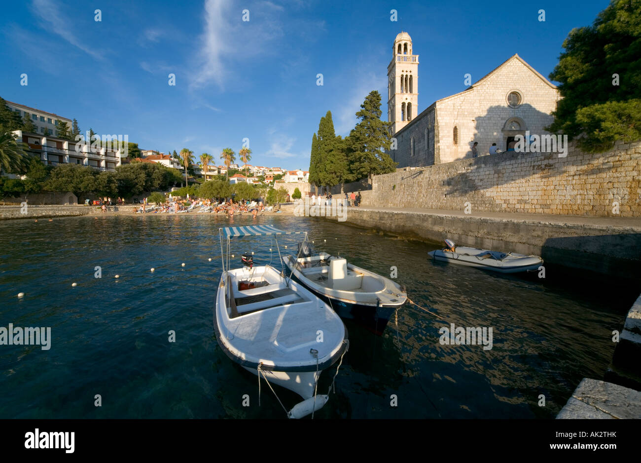 Franciscan monastery Hvar Harbour Croatia Stock Photo - Alamy