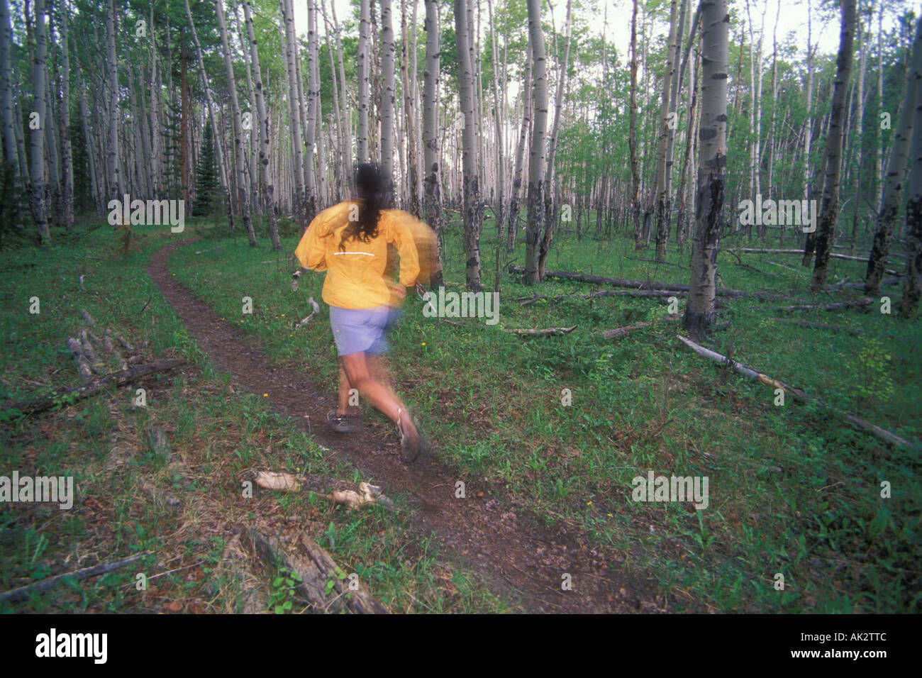Female trailrunner hi-res stock photography and images - Alamy