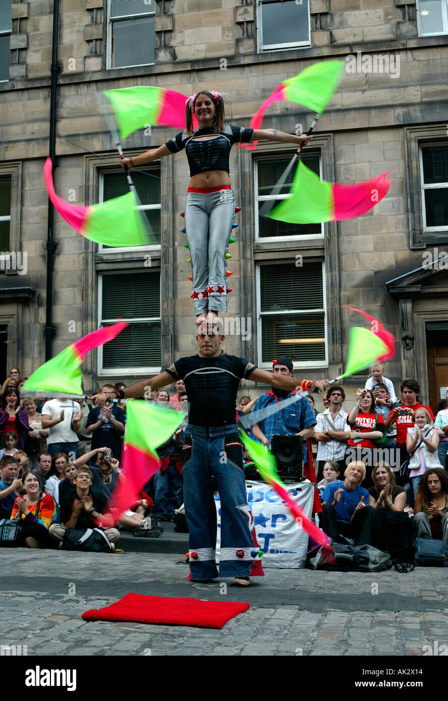 Fringe Performers entertaining audience during Edinburgh Fringe ...