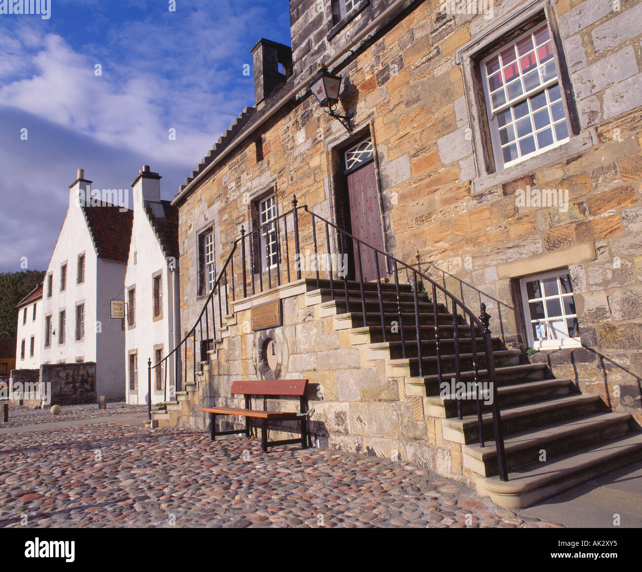 The Town House at the Sandhaven, Culross, Fife, Scotland, UK Stock ...