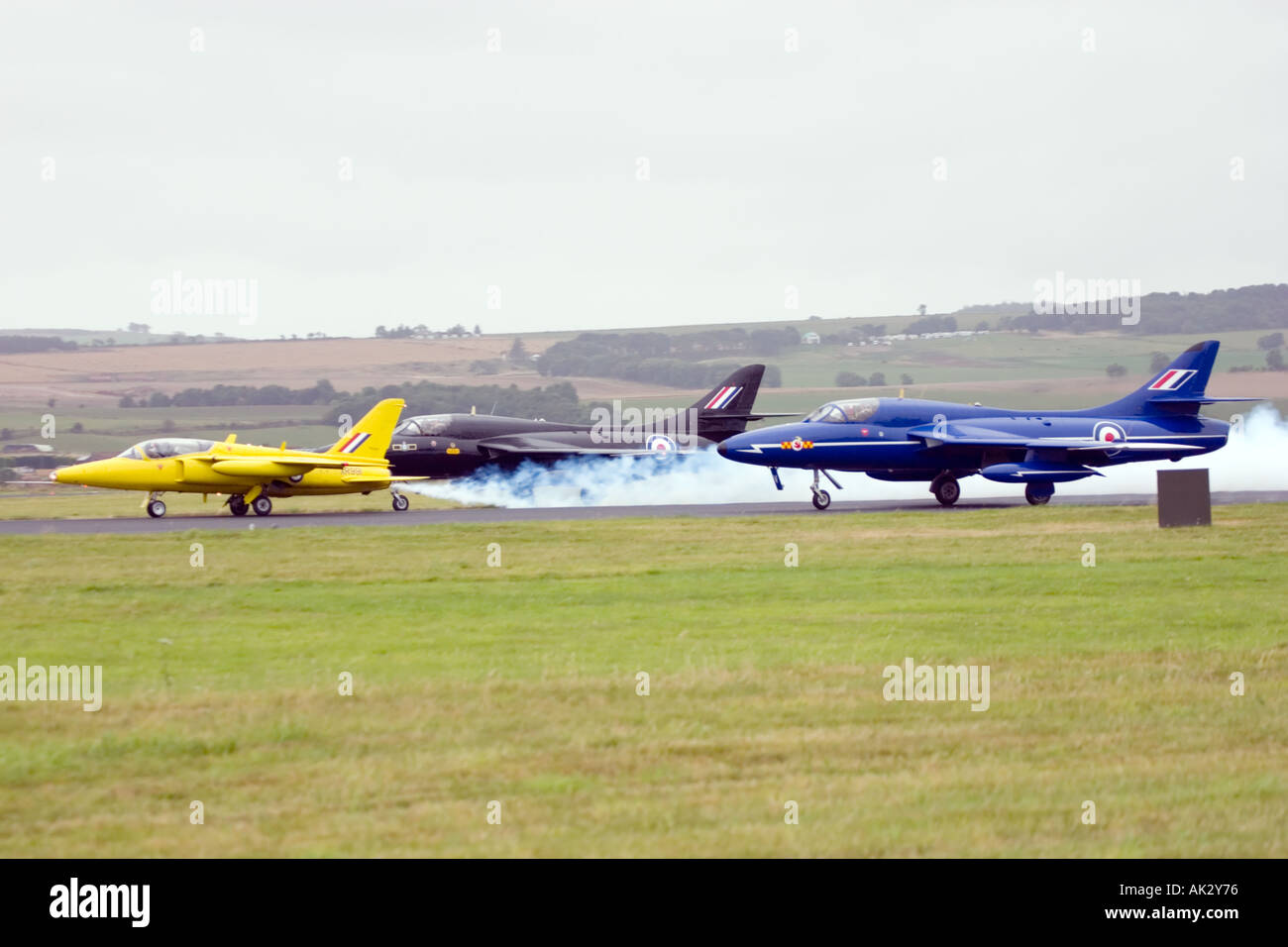 Original RAF display aircraft black and blue arrows Hawker Hunter Delta ...