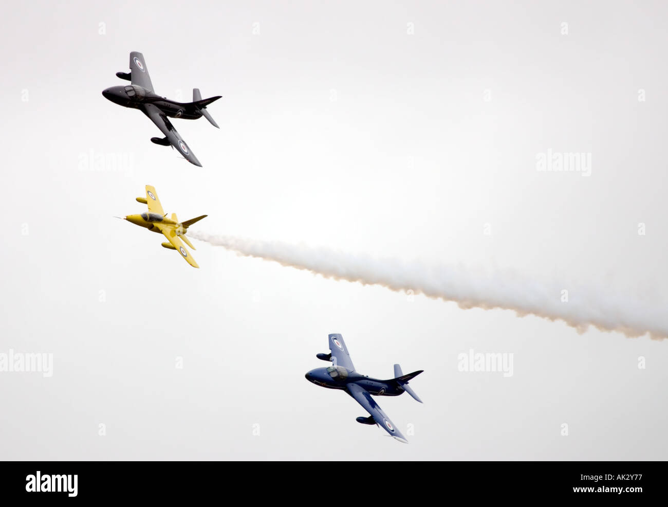 Original RAF display aircraft black and blue arrows Hawker Hunter Delta ...