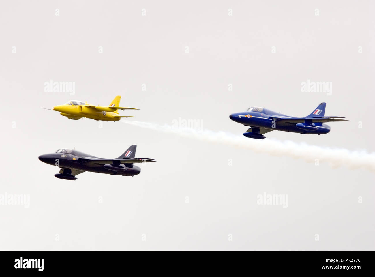 Original RAF display aircraft black and blue arrows Hawker Hunter Delta ...