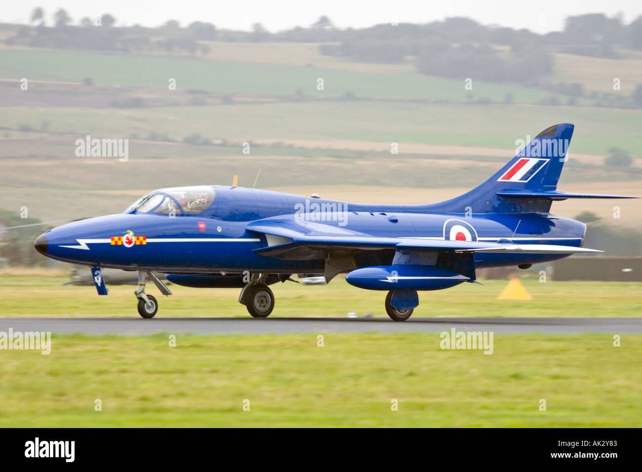 Original RAF display aircraft blue arrows Hawker Hunter Delta Jet ...