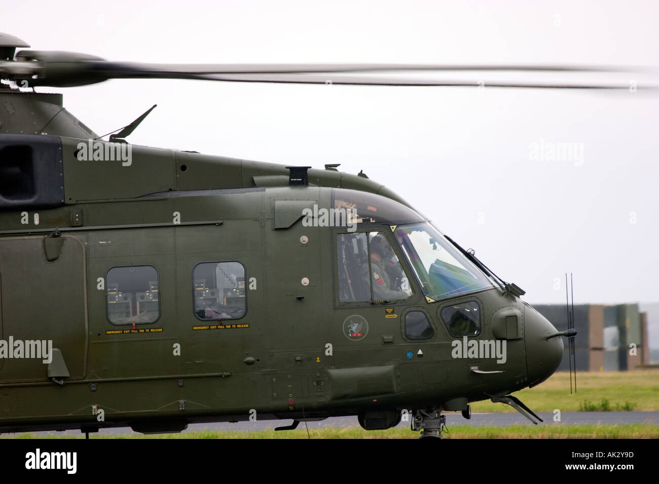 28 Squadron crew members perform flight checks before taking off in RAF ...
