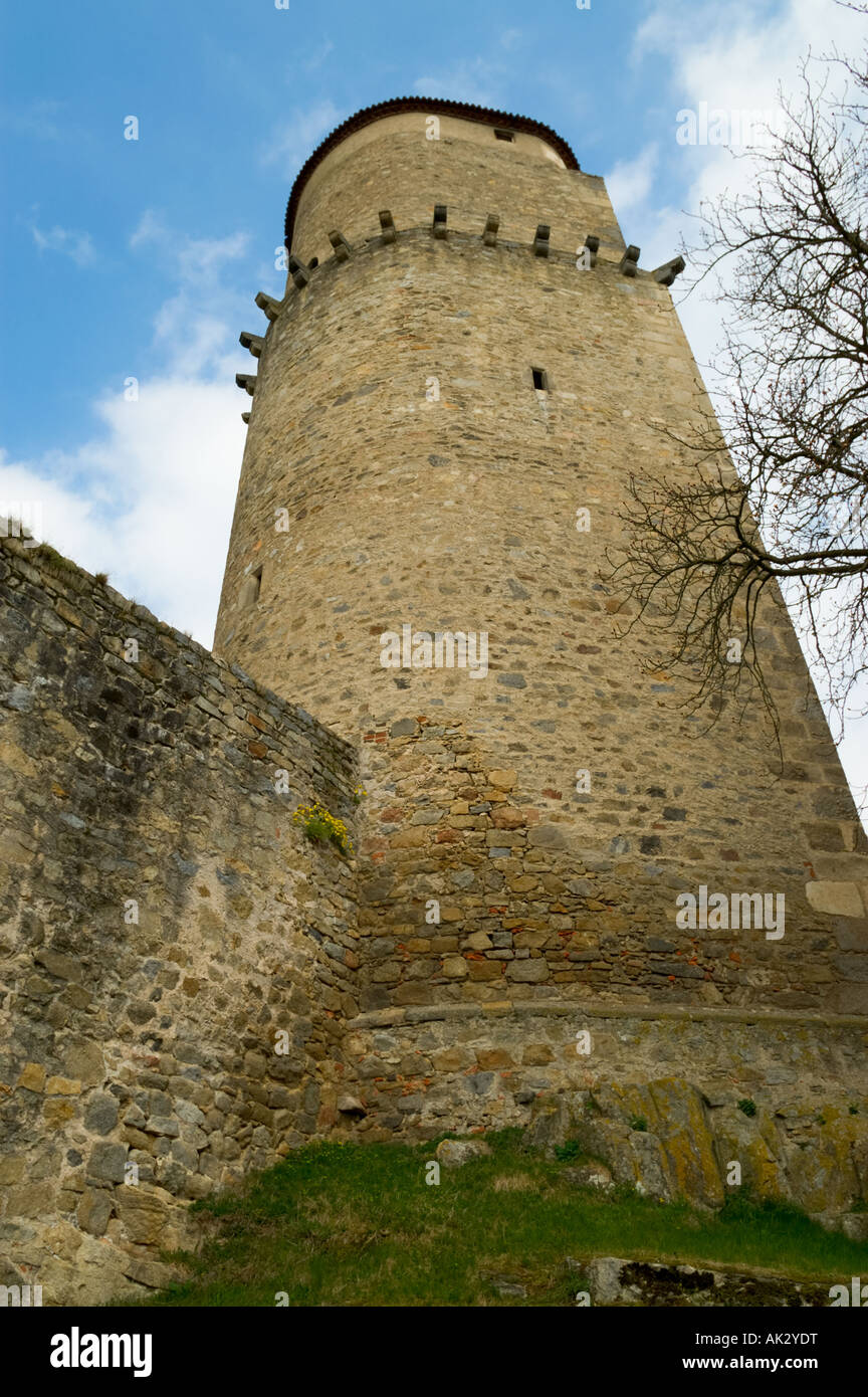 Hlaska tower of Zvikov castle, Southern Bohemia, Czech Republic Stock ...