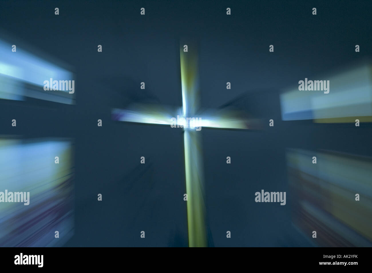 Cross of light Stock Photo - Alamy