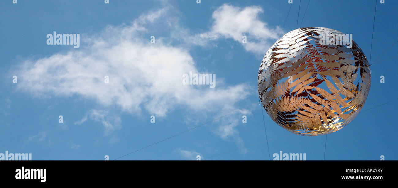 Neil Dawson's interlinking fern sculpture, suspended over Civic Square ...