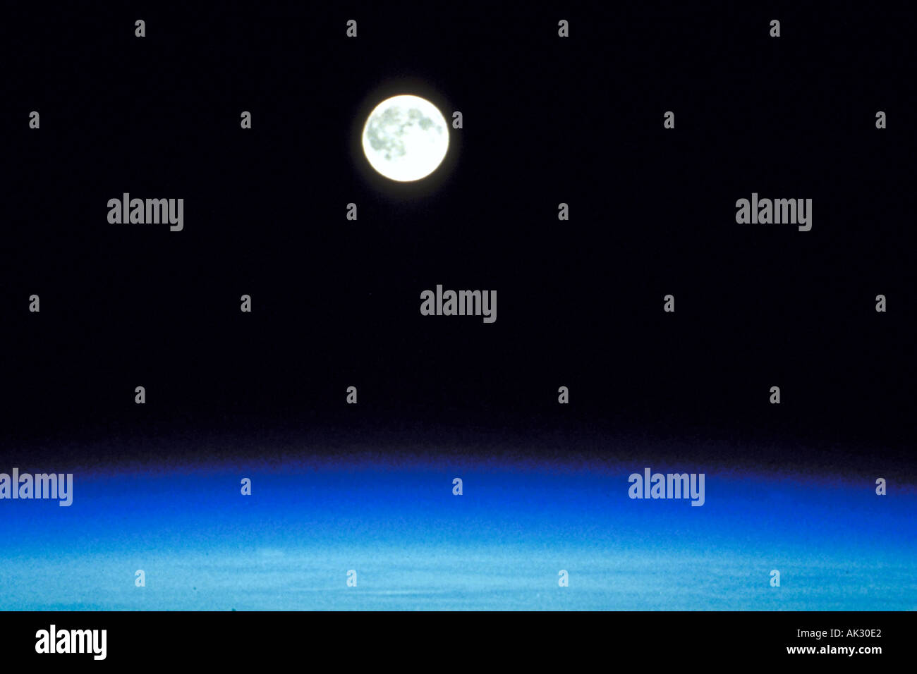 Moonrise from skylab courtesy NASAá Stock Photo - Alamy