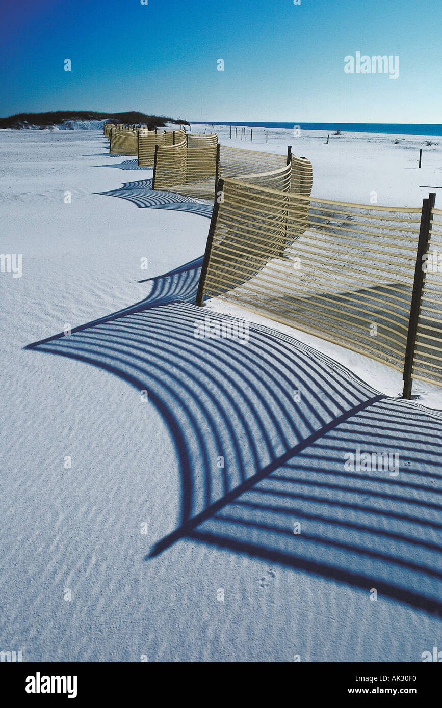Sand nets Gulf Island National Seashore Florida U S A Stock Photo - Alamy