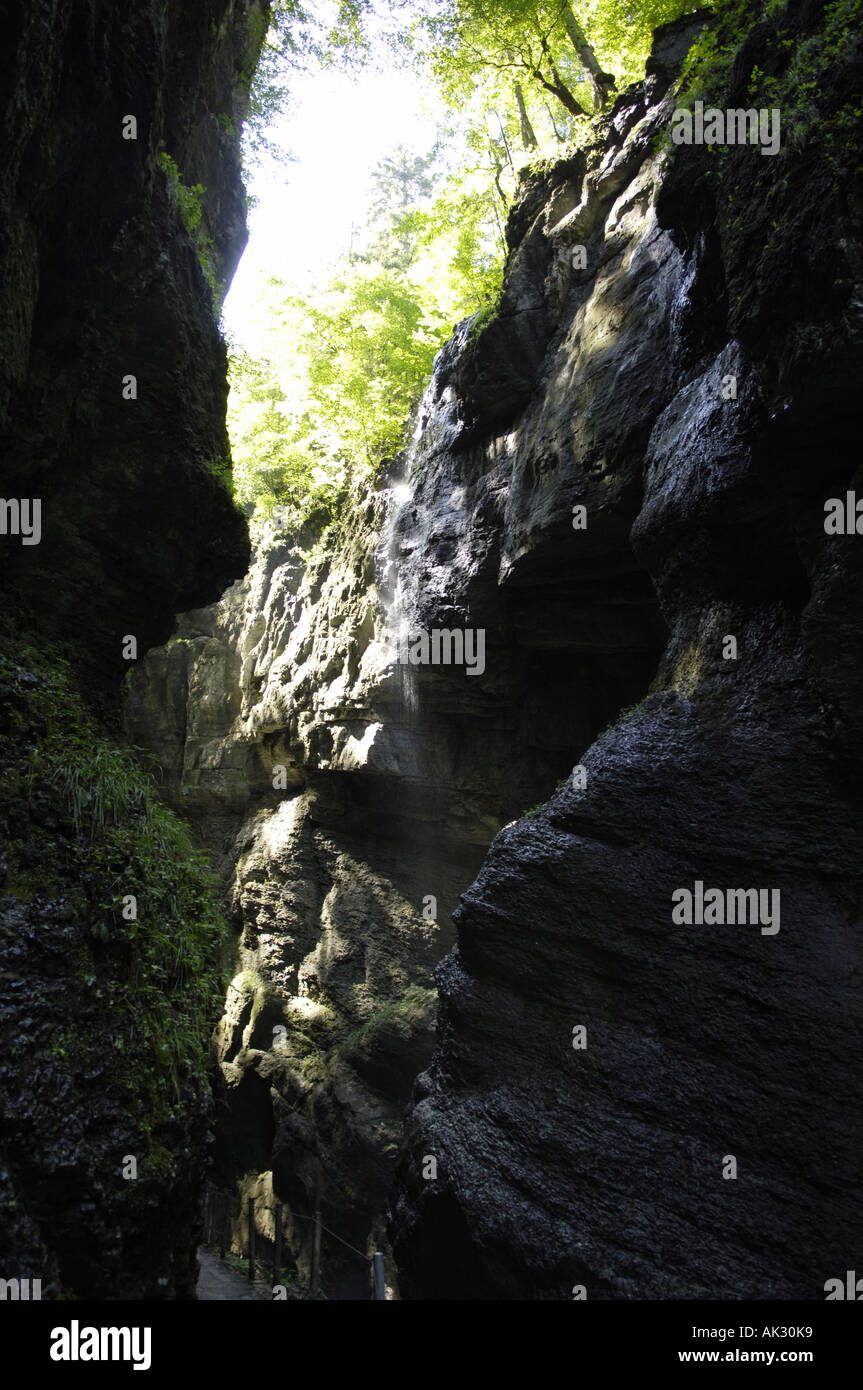 gorge klamm geography geology rocks pathway water melt melting ice ...