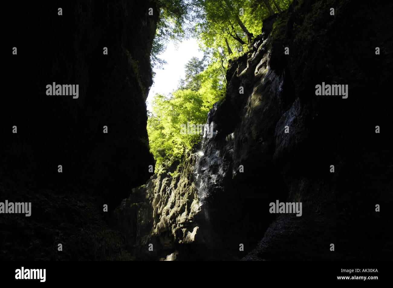 gorge klamm geography geology rocks pathway water melt melting ice ...