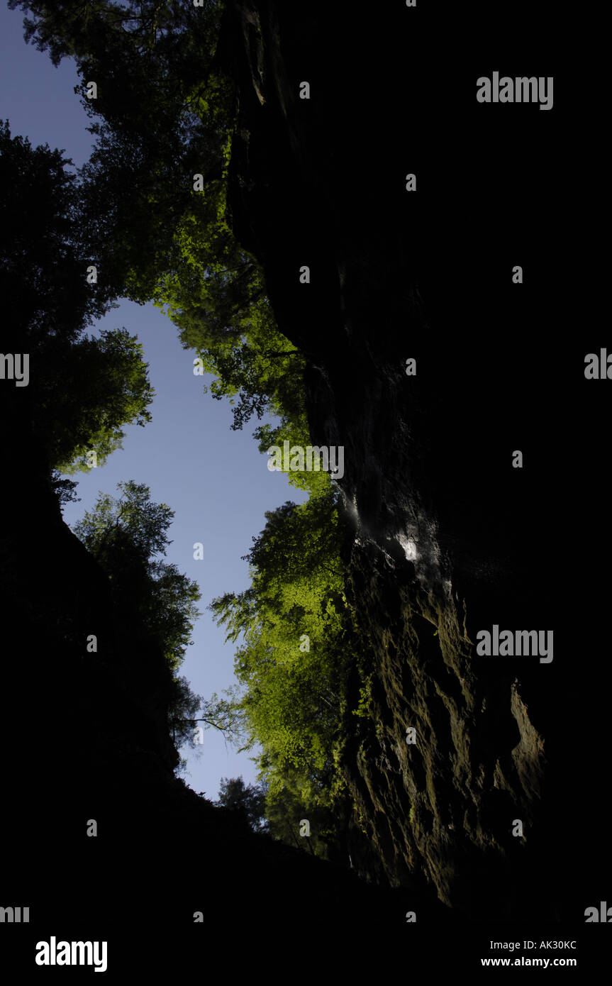 gorge klamm geography geology rocks pathway water melt melting ice ...