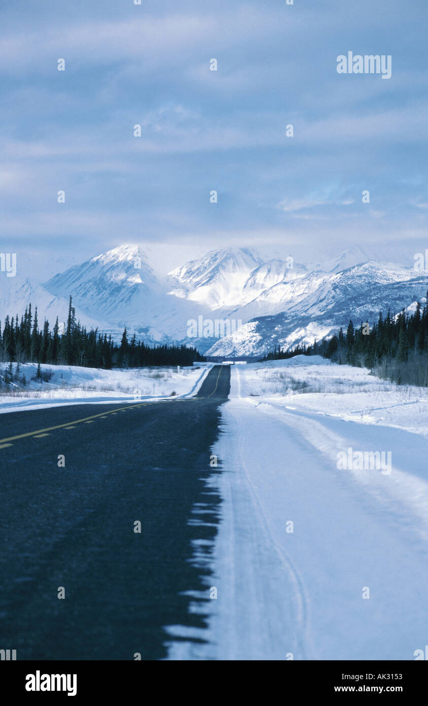 Alaska Highways And Roadways Mountains High Resolution Stock ...