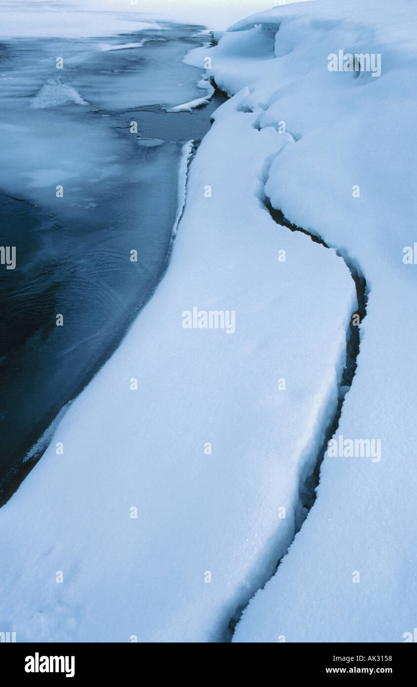 Snow and Ice Yukon Canada Stock Photo - Alamy