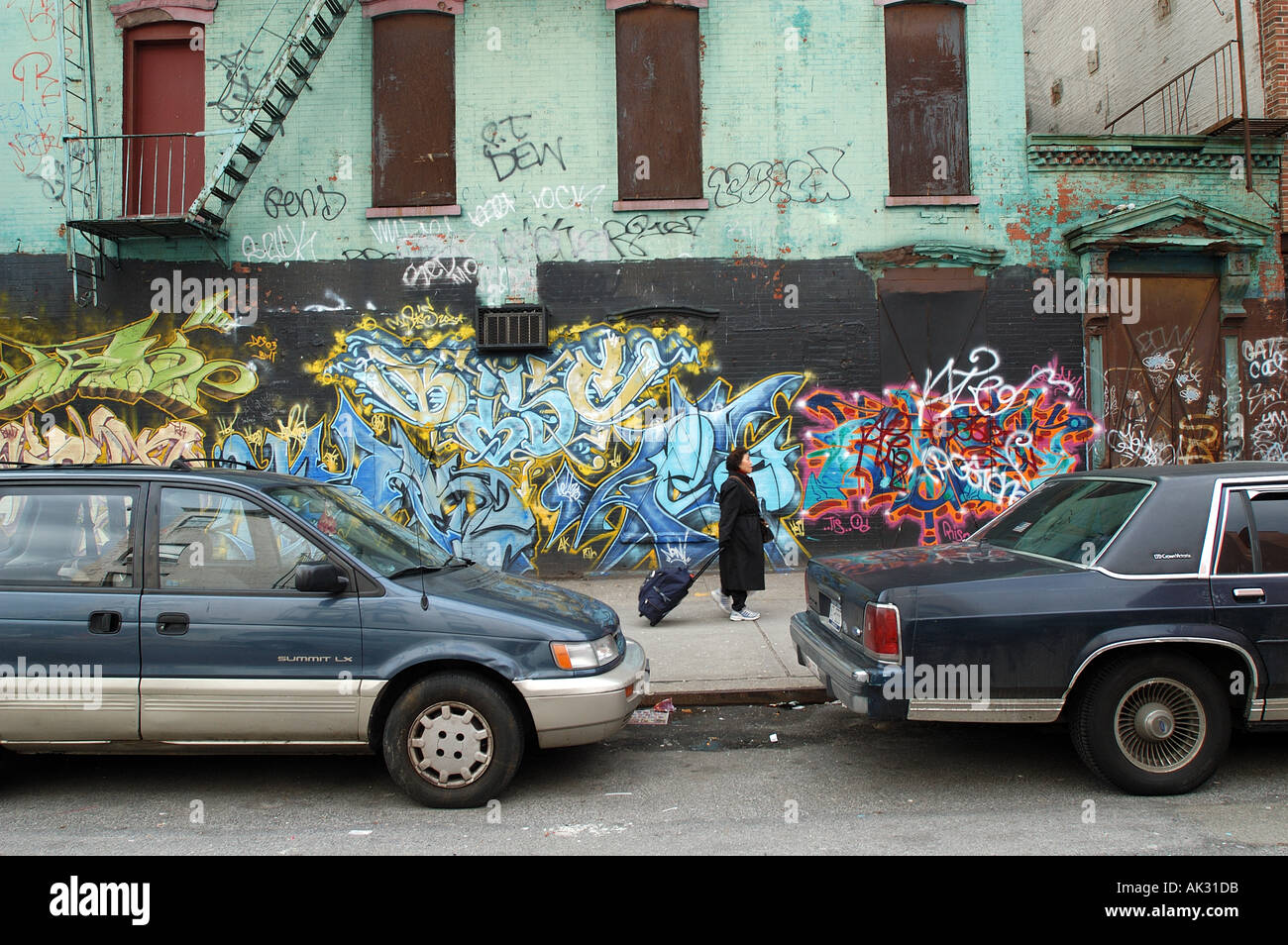 NY Harlem Mural wall painting art Grafitti graffiti artist horizontal ...