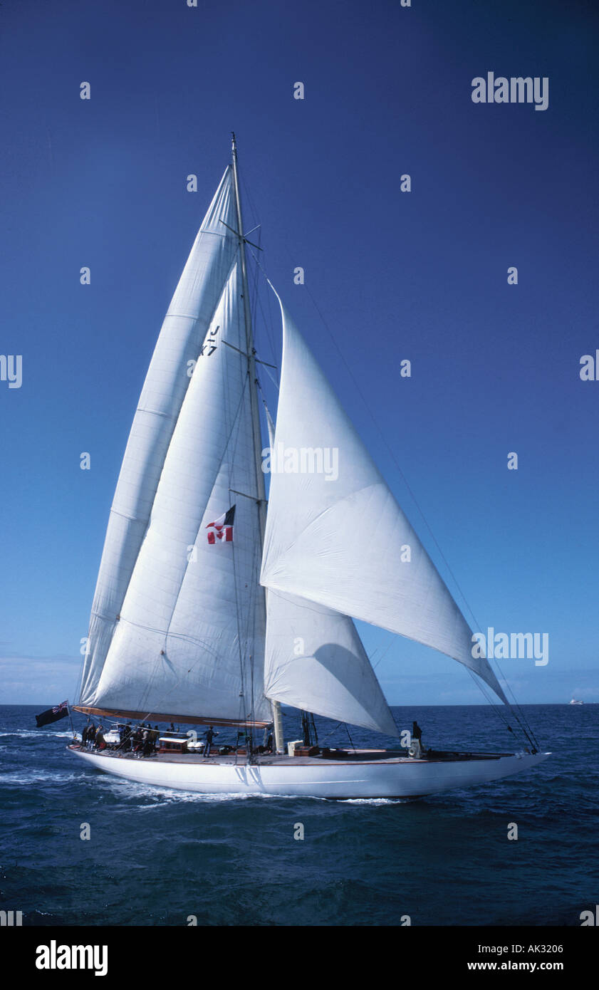 Sailboat on sea Stock Photo - Alamy