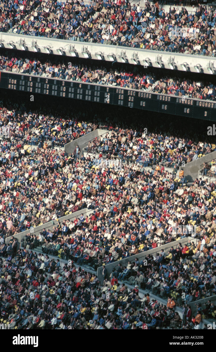 Stadium Crowd Watching the Game 2 Stock Photo - Alamy