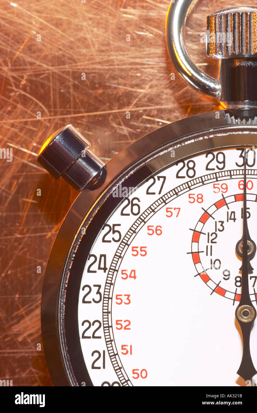 Metal stopwatch 6 Stock Photo - Alamy