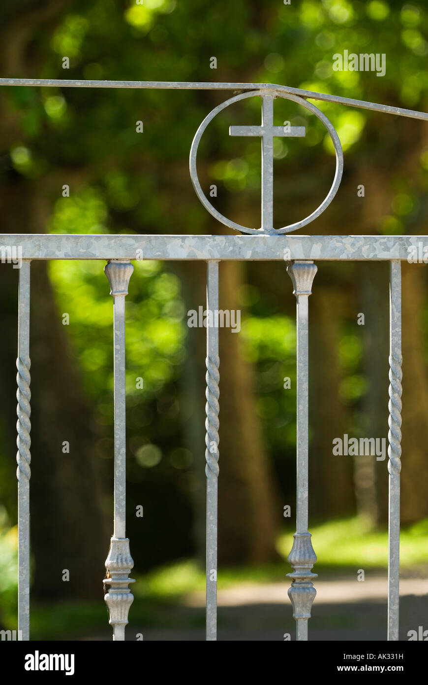 Iron church gates Stock Photo - Alamy