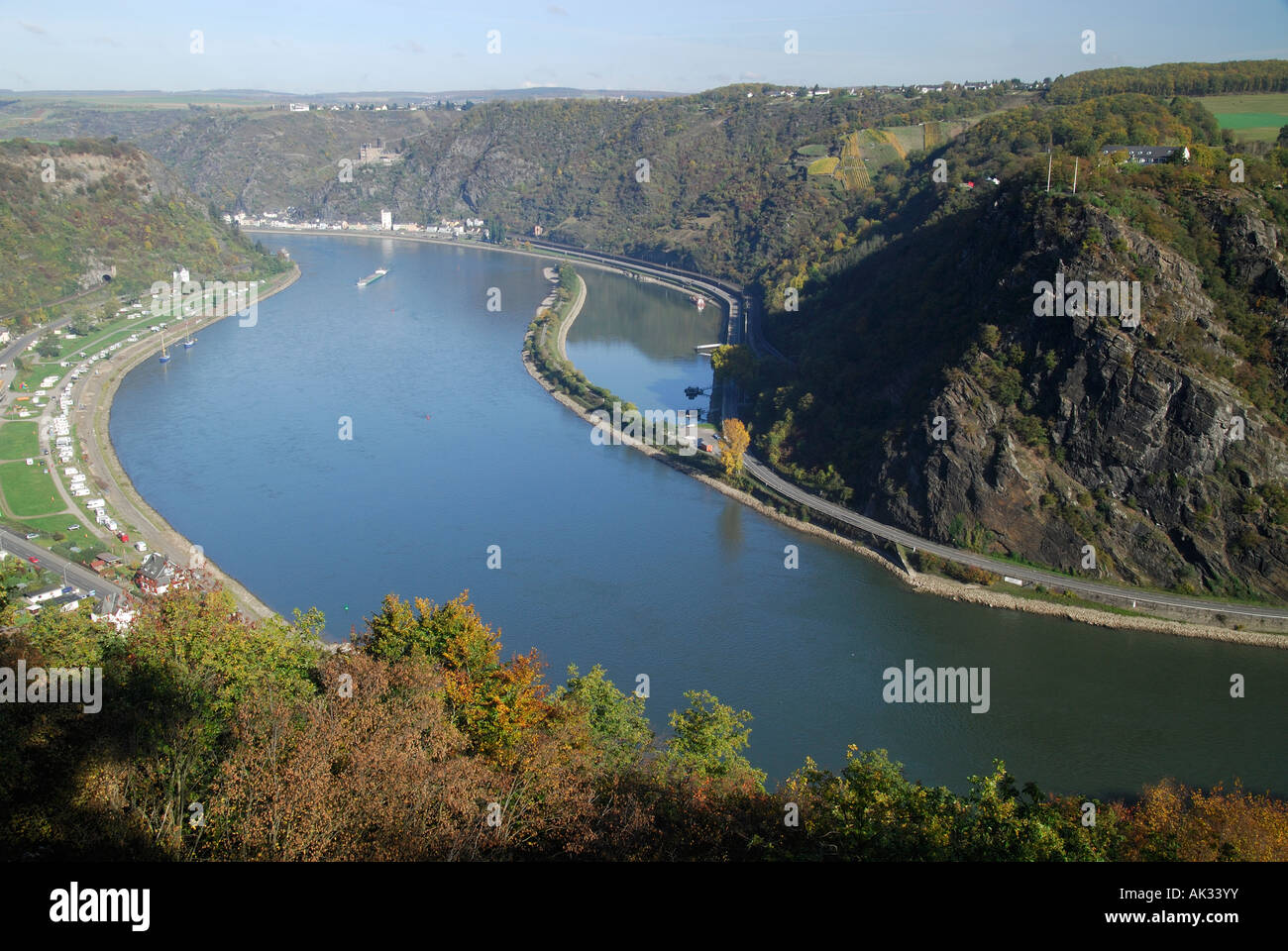 Legendary Loreley rock, Rhine valley, Germany Stock Photo - Alamy