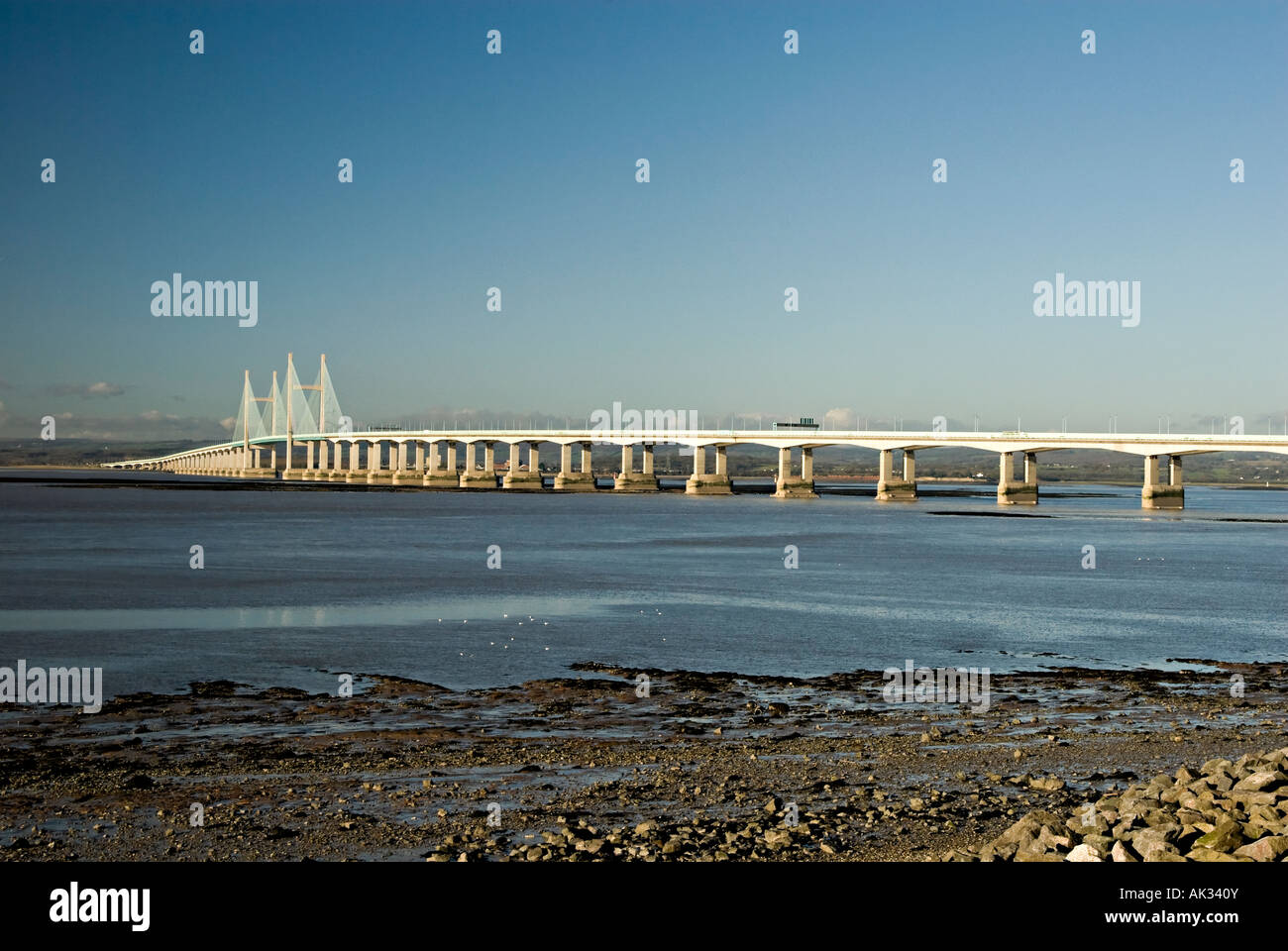 The new severn bridge over the river seven estuary which carries the m4 ...