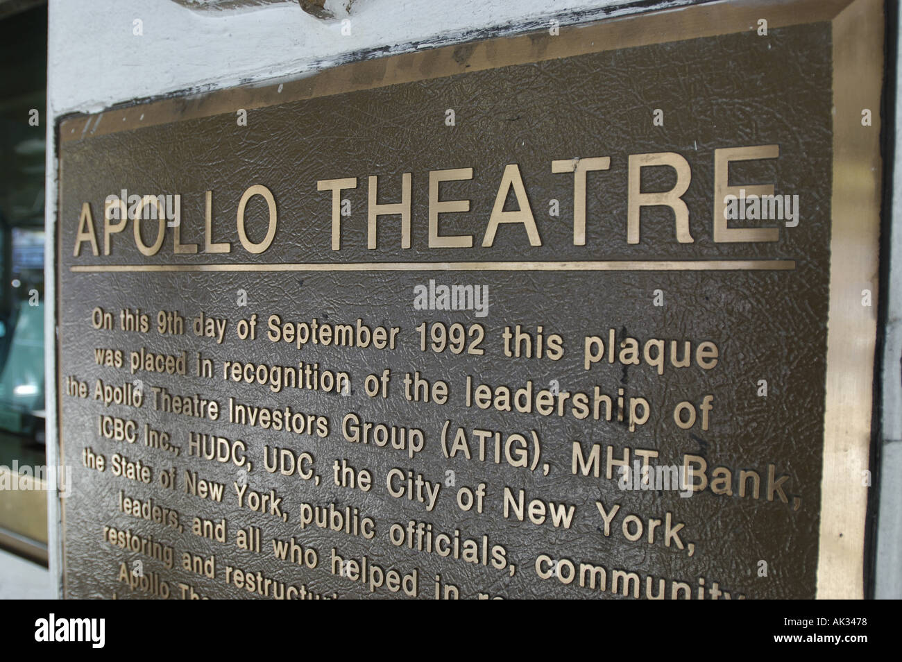 Apollo theatre theater sign NY Harlem Buildings horizontal Stock Photo ...