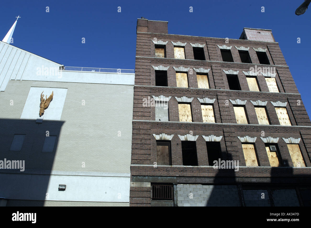 NY Harlem Highrise high rise Buildings horizontal Stock Photo - Alamy