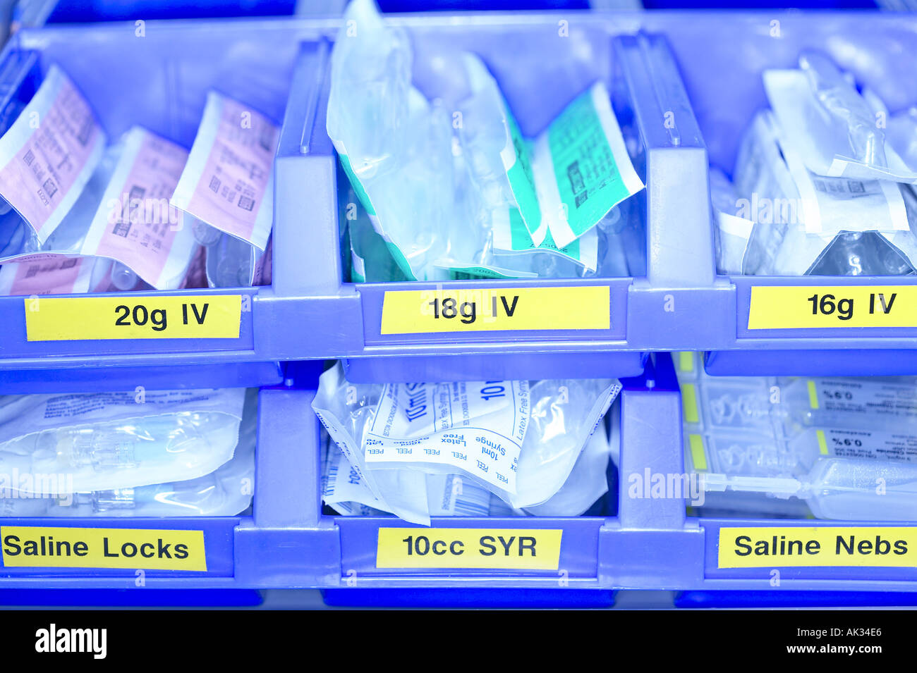 Syringe supplies in hospital storage hi-res stock photography and ...