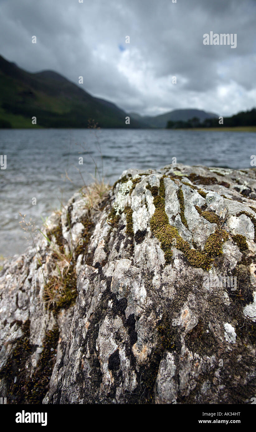 Lake district foreground rock Stock Photo - Alamy