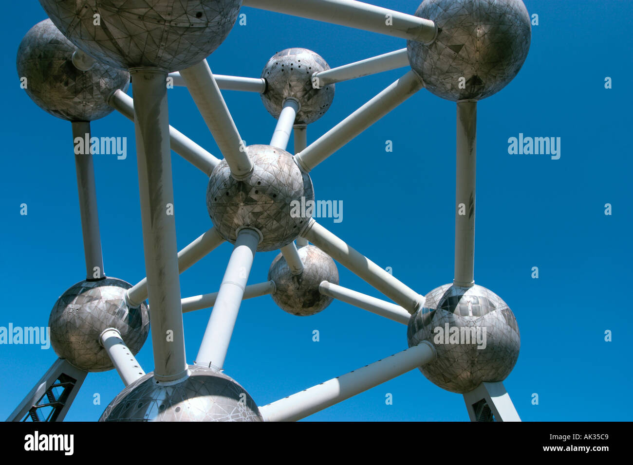 The Atomium, Heysel Park, Brussels, Belgium in 2003 before renovation ...