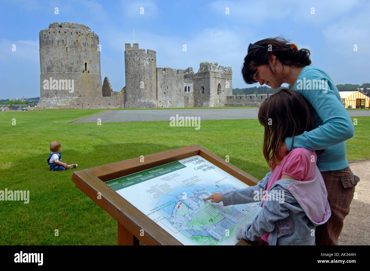 Map of wales pembroke castle hi-res stock photography and images - Alamy