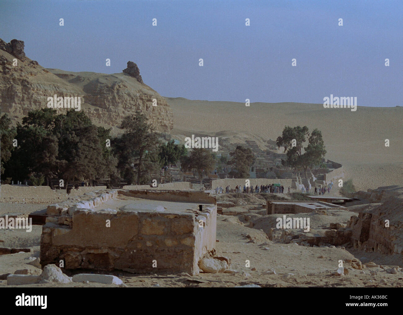 A funeral procession Right beside the Giza pyramids is an ancient ...