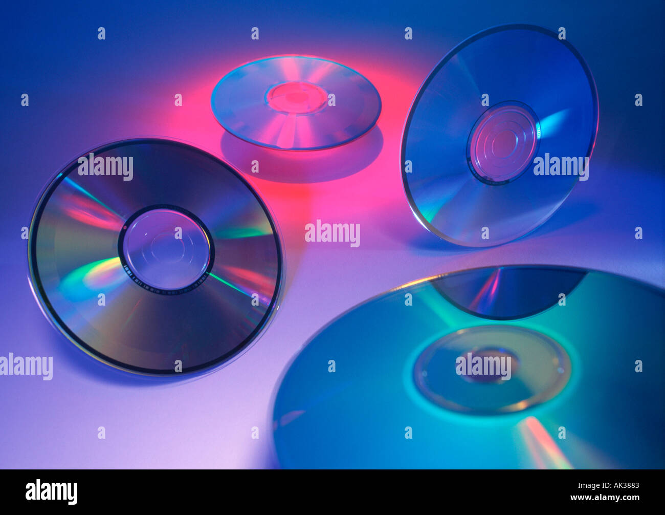 Colored Compact Disks Stock Photo - Alamy
